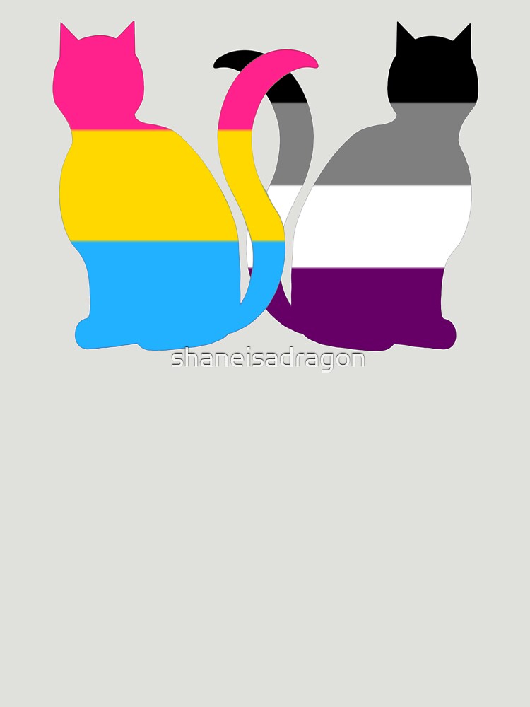 "Panromantic Ace Pride Cats" T-shirt for Sale by shaneisadragon ...