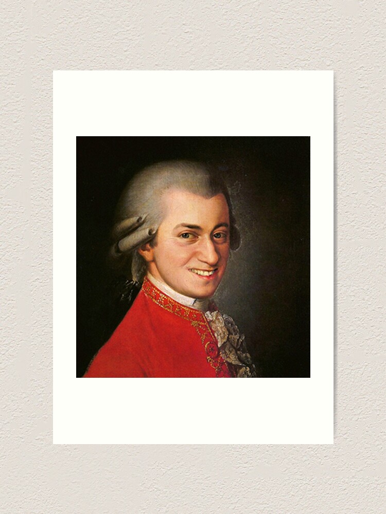 "Smiling Wolfgang Amadeus Mozart art famous music composer funny meme ...