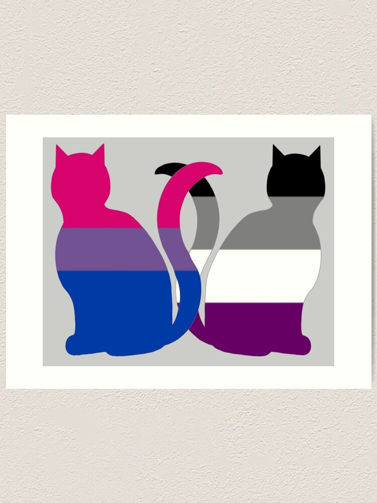 "Bi Ace Pride Cats" Art Print by shaneisadragon | Redbubble