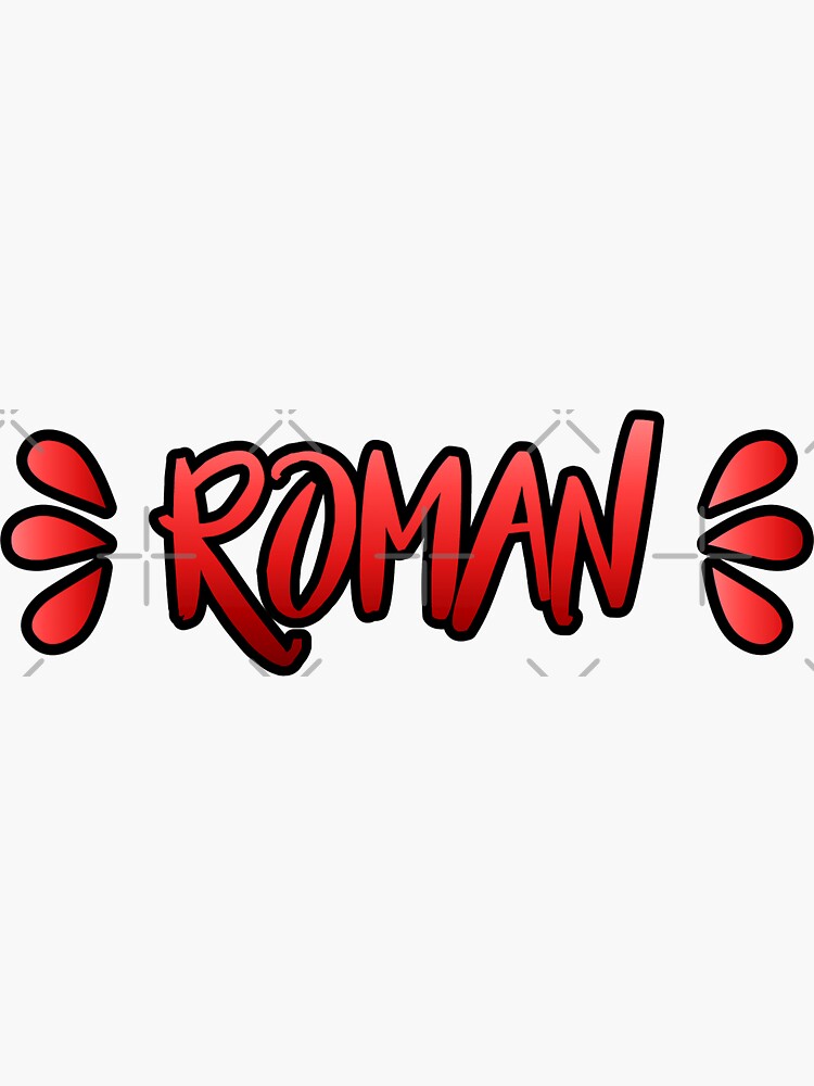 "Roman Sanders Sides" Sticker for Sale by oliviaskav | Redbubble