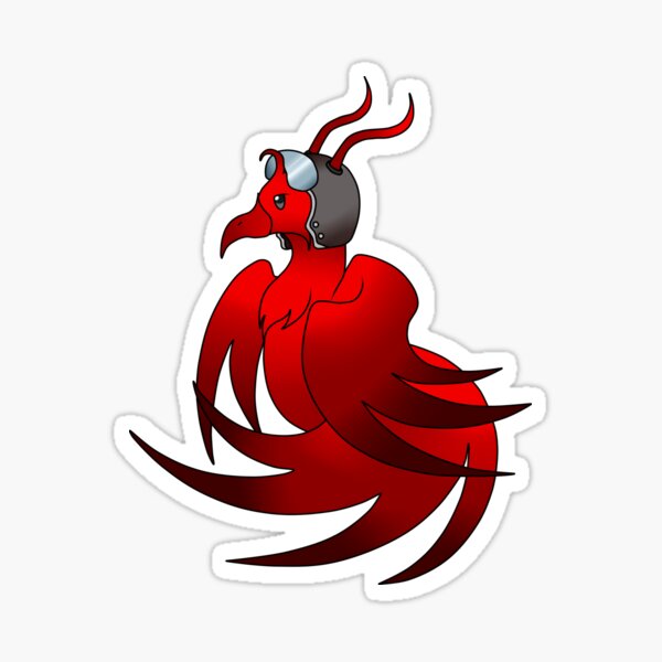 "Phoenix Pilot" Sticker by amarysdesigns | Redbubble