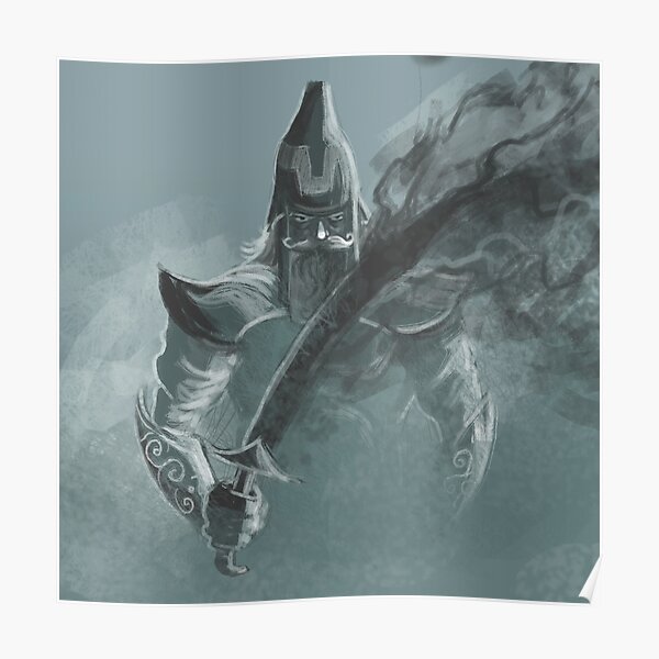 "fog sword warrior" Poster by matintheworld | Redbubble