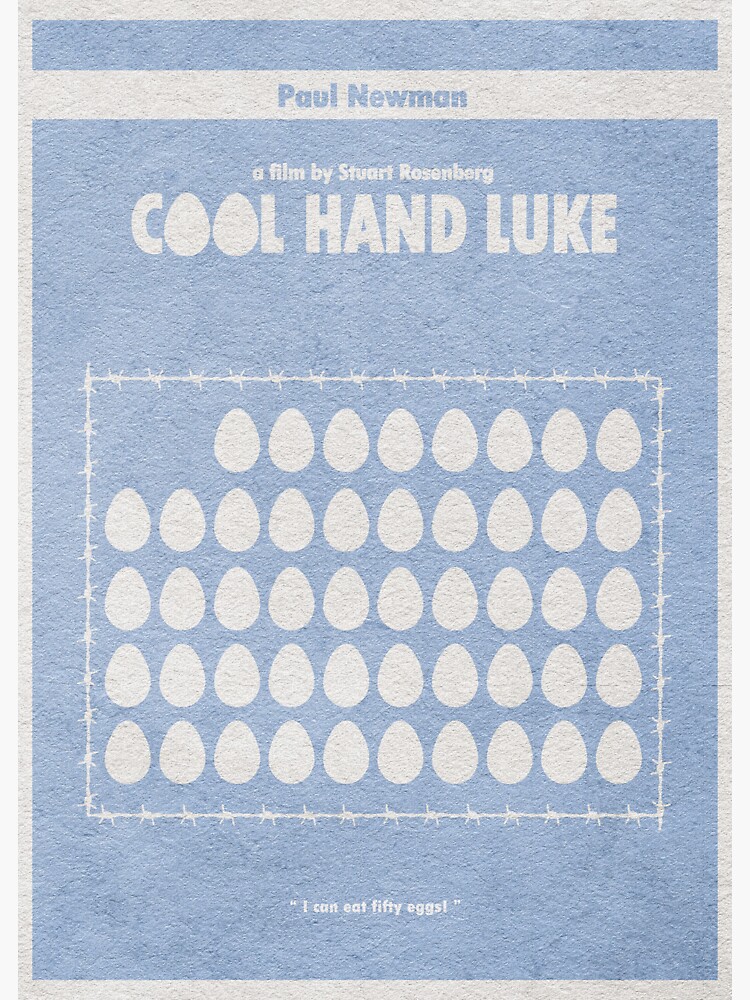 "Cool Hand Luke" Sticker by geekmywall | Redbubble