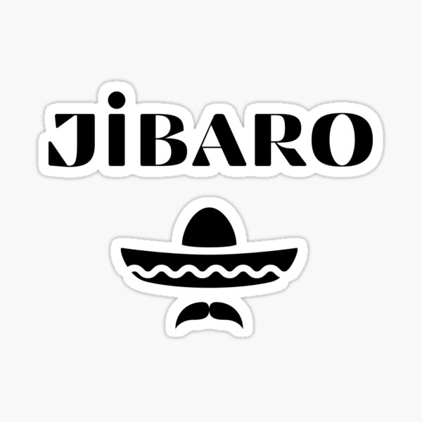 "JIBARO black letters and art" Sticker for Sale by cultura143 | Redbubble