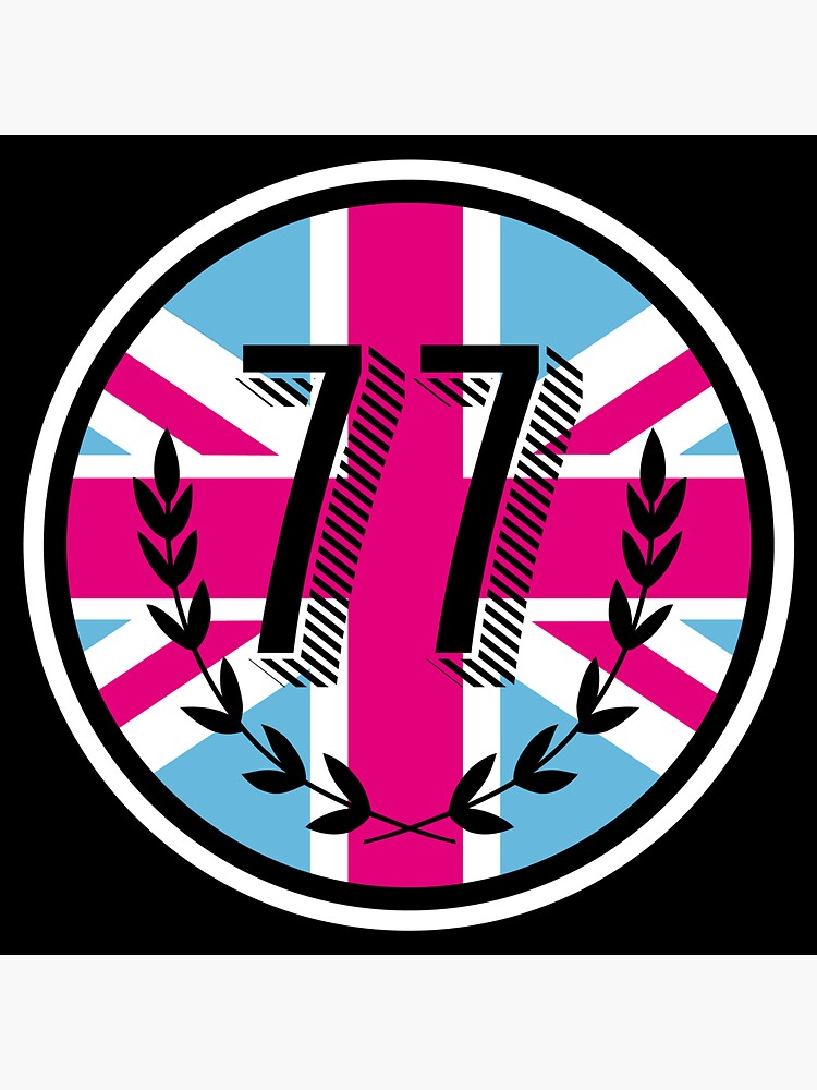 "Born in 77" Sticker by -f-e-l-i-x-x- | Redbubble