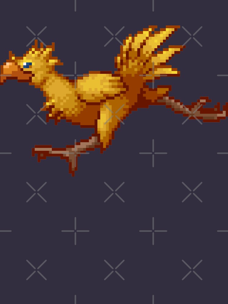 "Running Chocobo" T-shirt for Sale by ZioCorvid | Redbubble | chocobo t ...