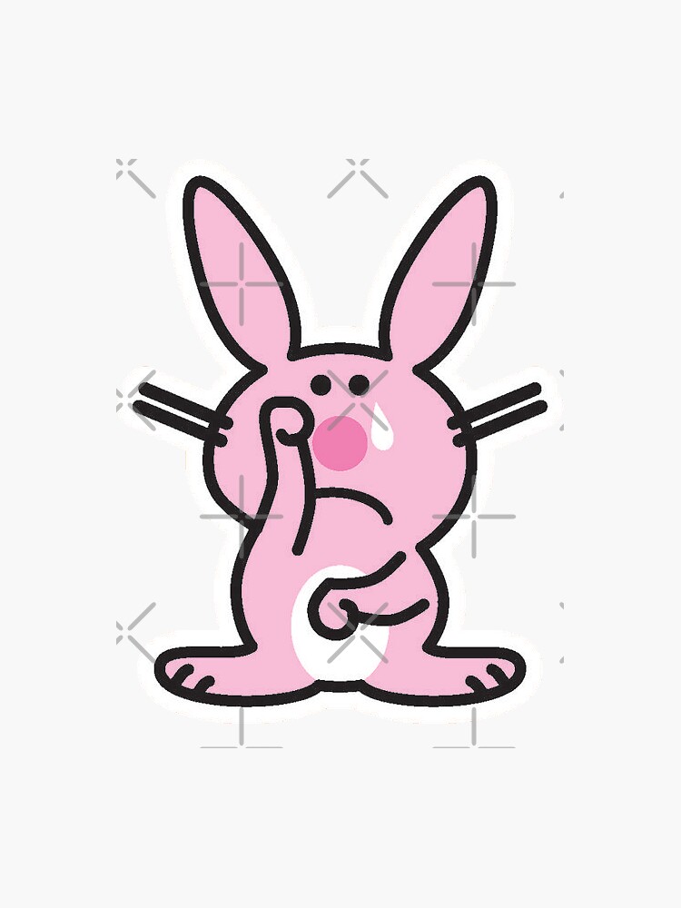 "sad bunny" Sticker for Sale by cruzzell | Redbubble
