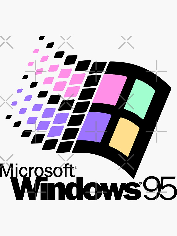 "Windows 95 - Pastel" Sticker for Sale by Vanidorr | Redbubble