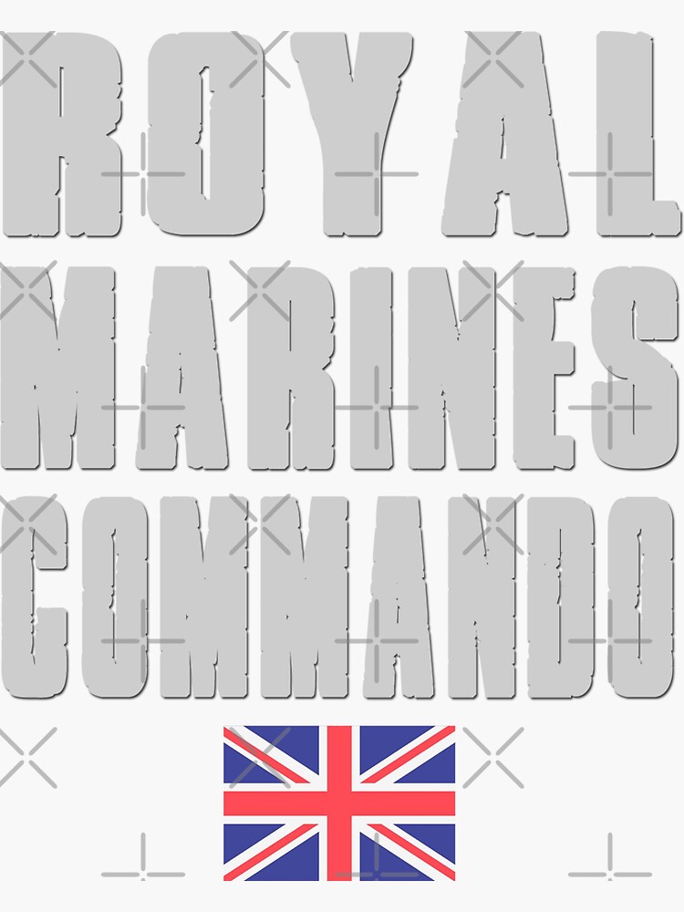"Royal Marines Commando T-shirt" Sticker for Sale by DigitalConvoy ...