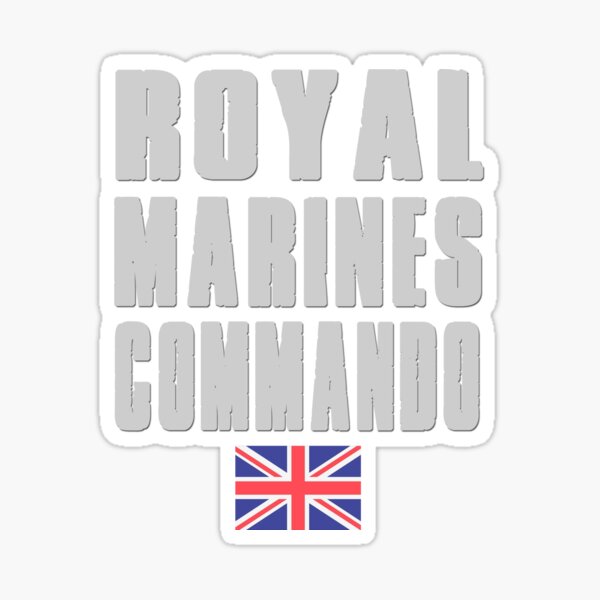 "Royal Marines Commando T-shirt" Sticker for Sale by DigitalConvoy ...
