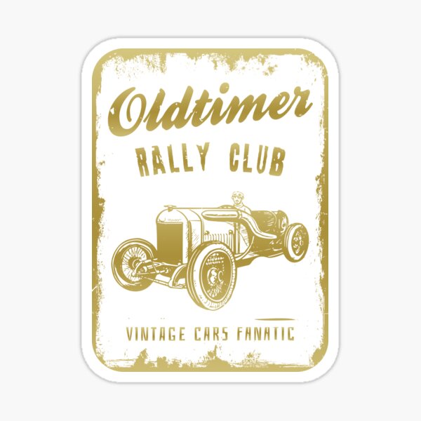 "Oldtimer Rally Club (Vintage Retro Advertising Board • Classic Car ...