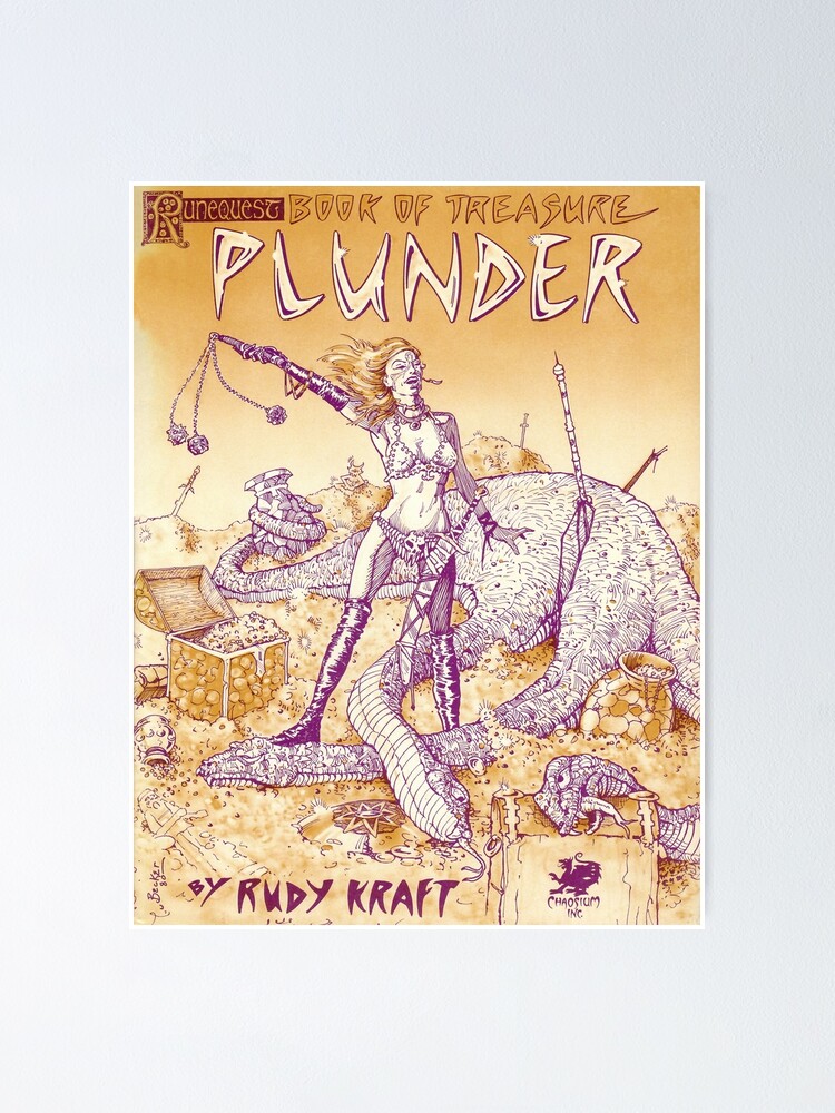 "Plunder cover" Poster for Sale by Chaosium | Redbubble