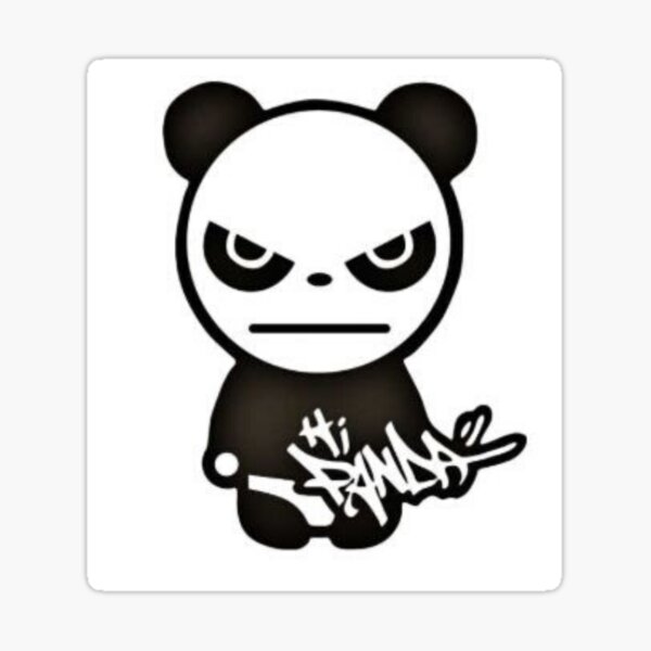 "Angry panda" Sticker for Sale by yanamusii | Redbubble
