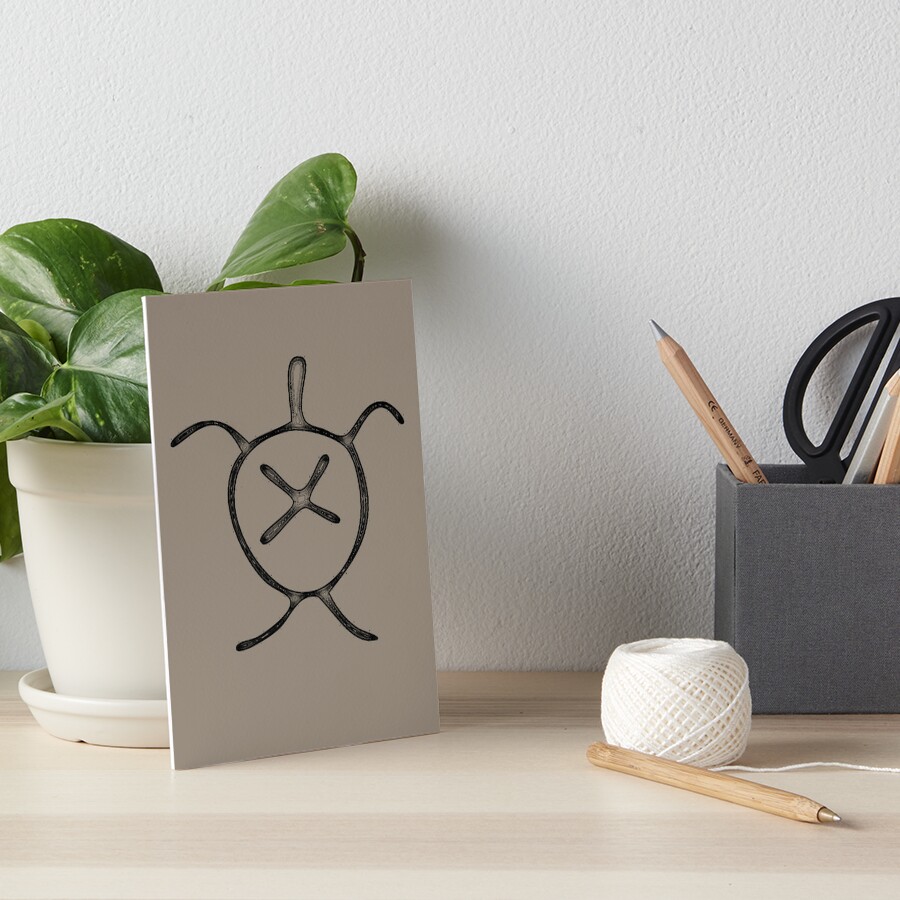 "Taino Turtle Symbol Puerto Rico" Art Board Print for Sale by liamaris ...