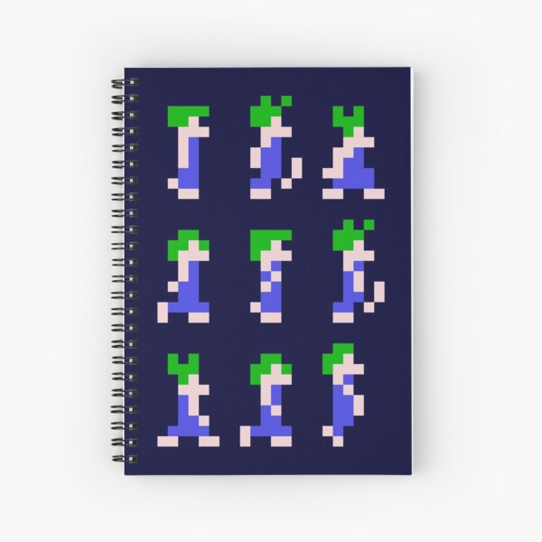 "Lemmings walk cycle pixel art" Spiral Notebook for Sale by ertxyz ...