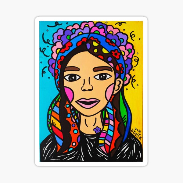 "Floral Bandanna" Sticker by Hunnibunny | Redbubble