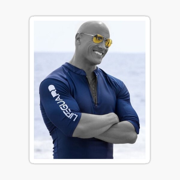 "dwayne johnson" Sticker by budi3 | Redbubble