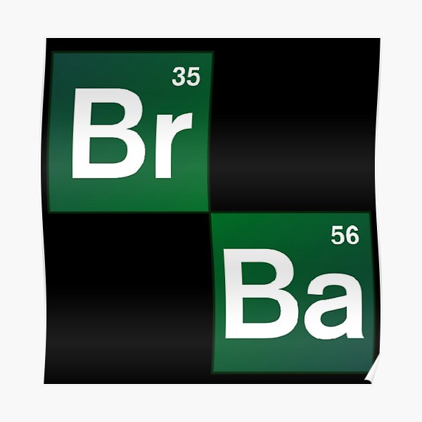"Breaking Bad elements" Poster for Sale by bibi8 | Redbubble