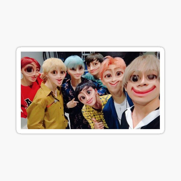 "meme BTS" Sticker for Sale by Poniamy | Redbubble