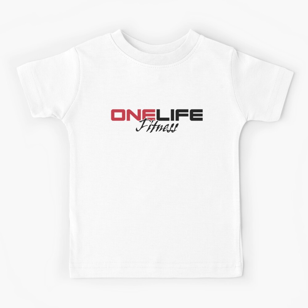 "OneLife Fitness Lifestyle Logo Design" Kids T-Shirt for Sale by ...