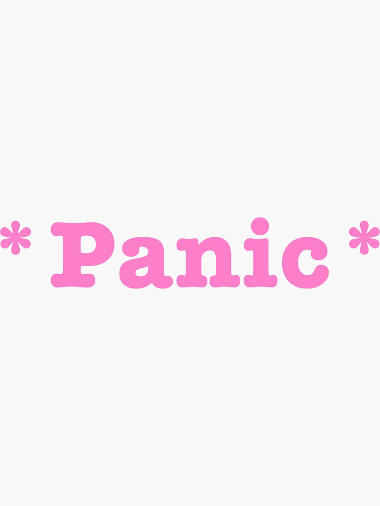 "Panic" Sticker by Kateteparak | Redbubble