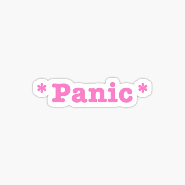 "Panic" Sticker by Kateteparak | Redbubble