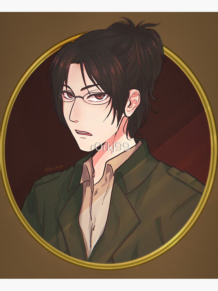 "ATTACK ON TITAN || Hange Zoe" Sticker for Sale by r0rkj99 | Redbubble