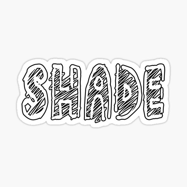 "Shade" Sticker for Sale by GrixelPaangGala | Redbubble