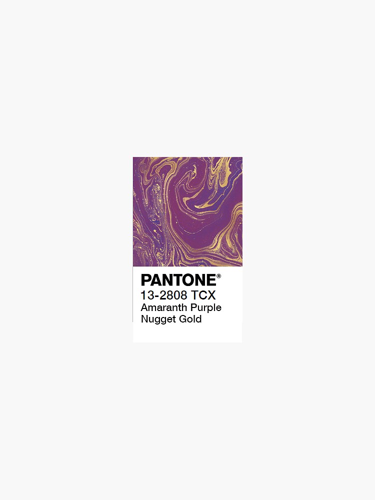 "Purple Gold Paint Pantone Square" Sticker for Sale by rachziggs ...