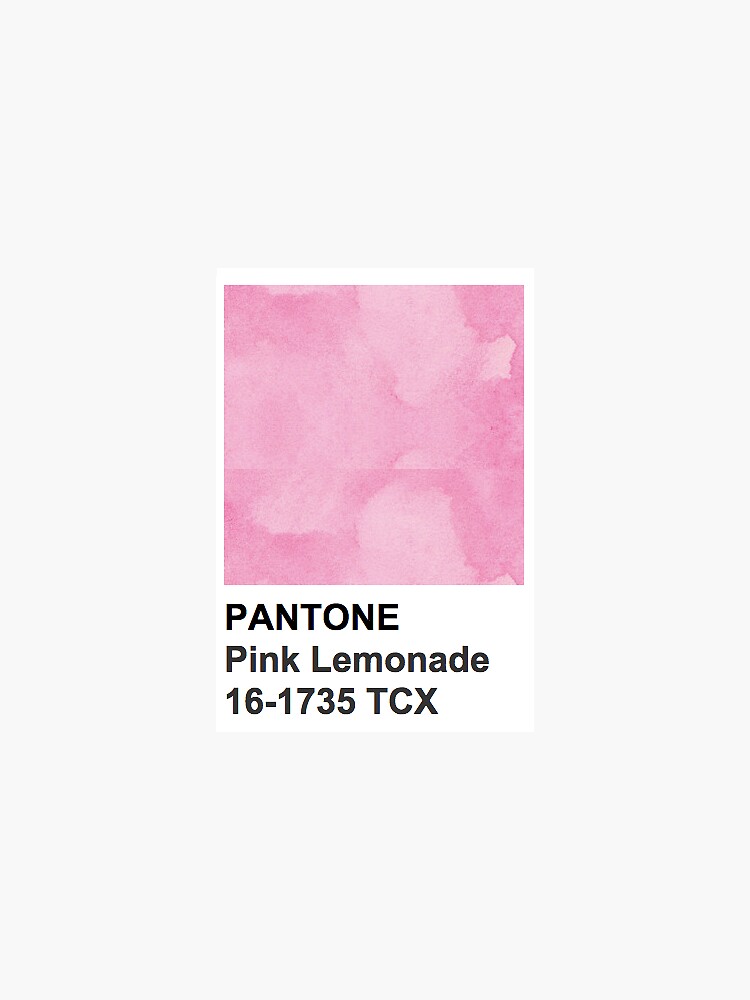 "Watercolor Pink Pantone Square" Sticker by rachziggs | Redbubble