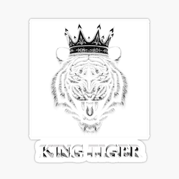 "TIGER KING" Sticker for Sale by wasswam62 | Redbubble