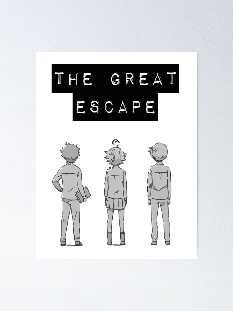"The Great Neverland Escape Promised Anime" Poster by RareLoot19 ...