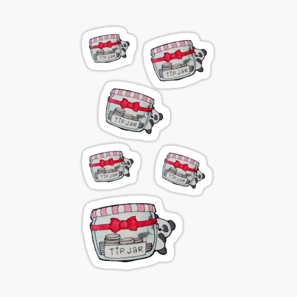 Tip Jar Stickers | Redbubble