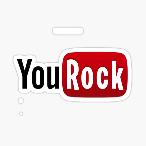 "You rock" Sticker by Mecador | Redbubble