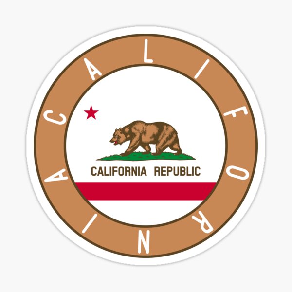 "California Flag Decal" Sticker for Sale by zsonn | Redbubble