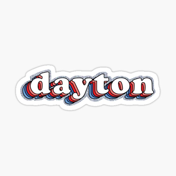 "Dayton Glitter" Sticker by alexnoellejones | Redbubble
