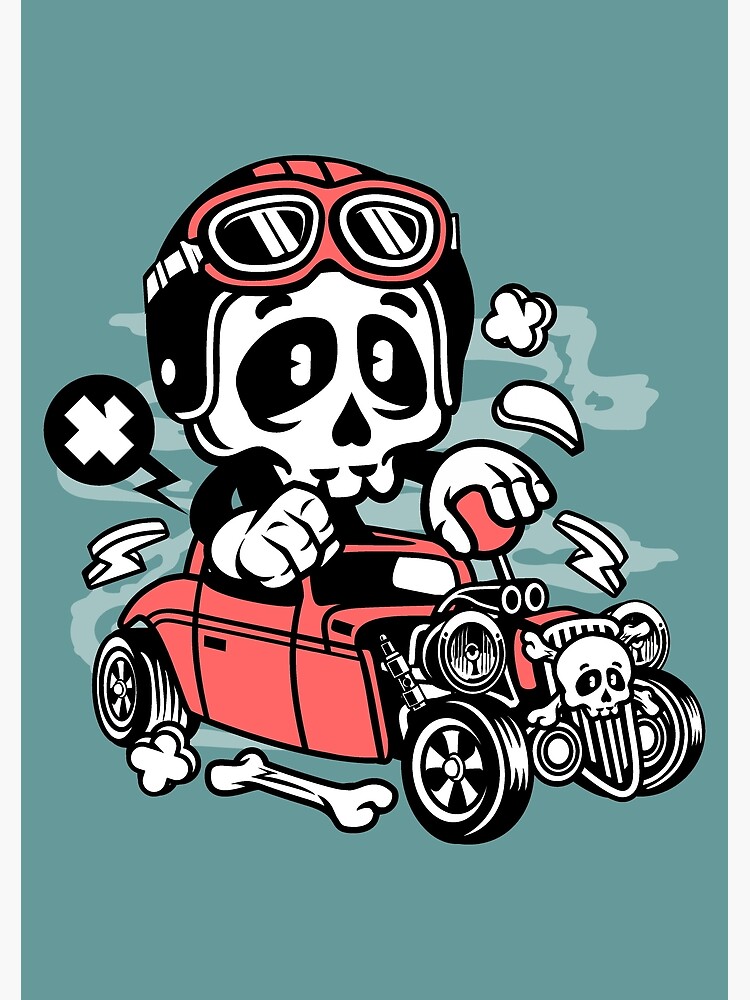 Cartoon Illustrations Hot Rods