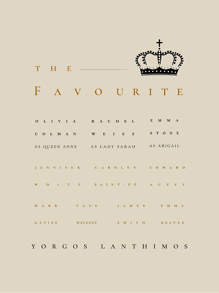 "The Favourite Film Poster" Poster by ashleyray323 | Redbubble