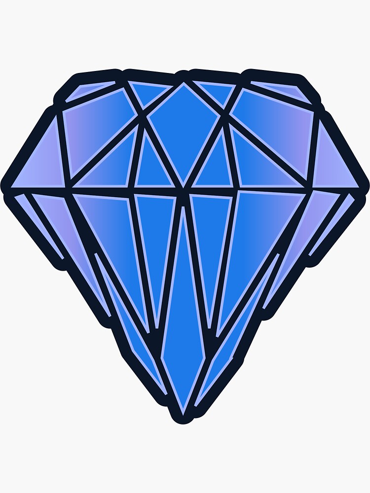 "Broken Diamond" Sticker by Reethes | Redbubble