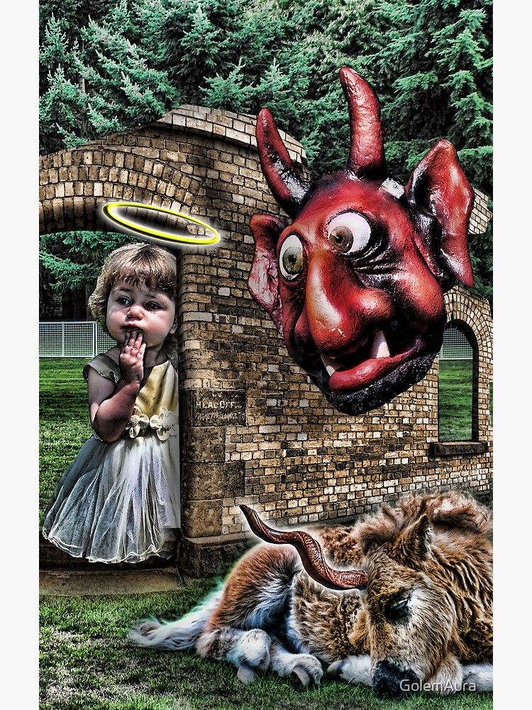 "Angel, Devil & Jewish Unicorn" Poster for Sale by GolemAura | Redbubble