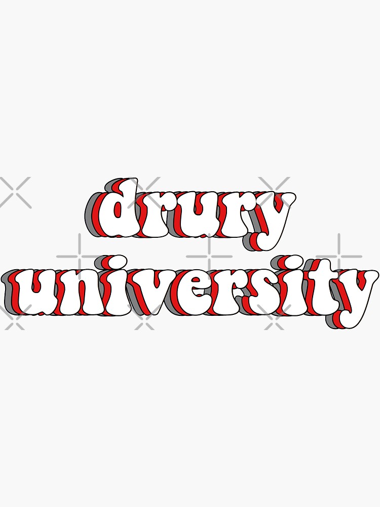 "Drury university " Sticker for Sale by xoxobrooklynn | Redbubble