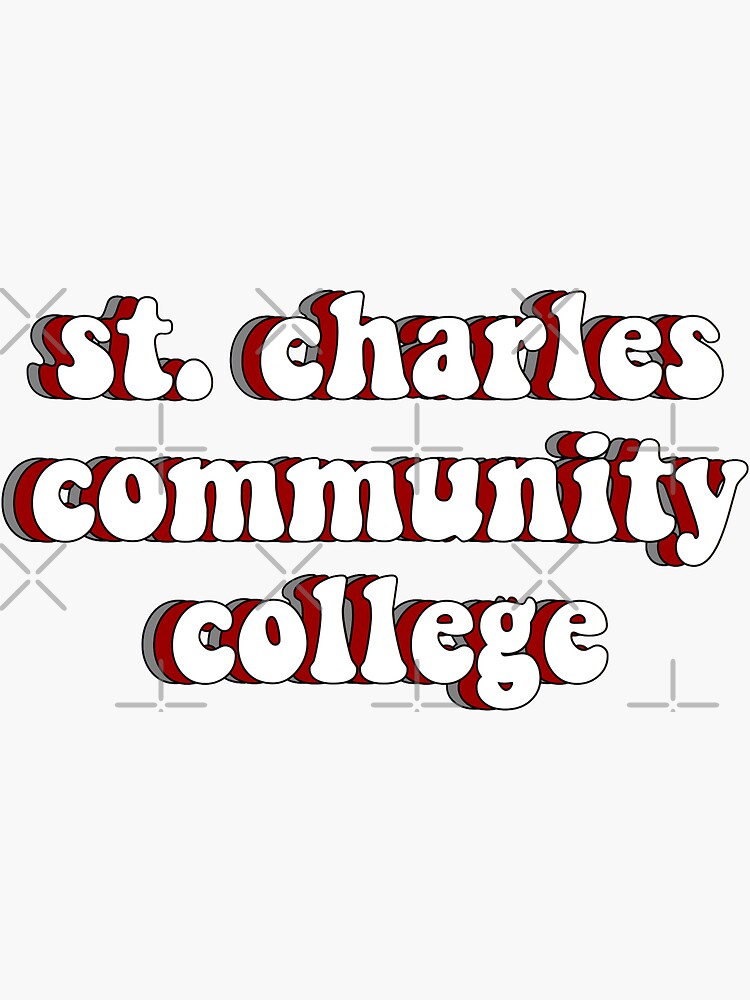 "st. charles community college" Sticker for Sale by xoxobrooklynn ...