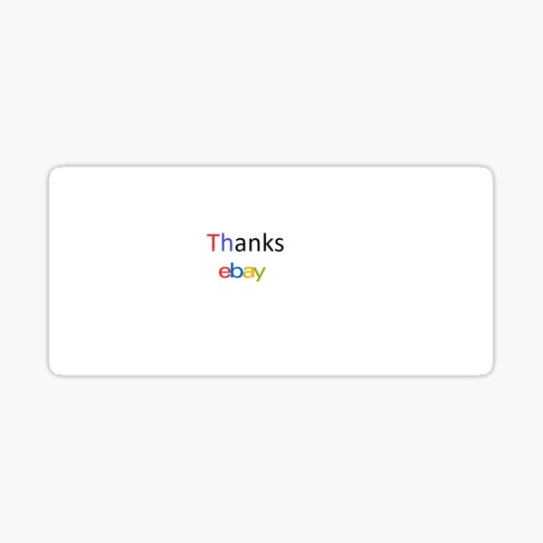 "Acknowledgment Ebay" Sticker for Sale by Araicelmos78 | Redbubble