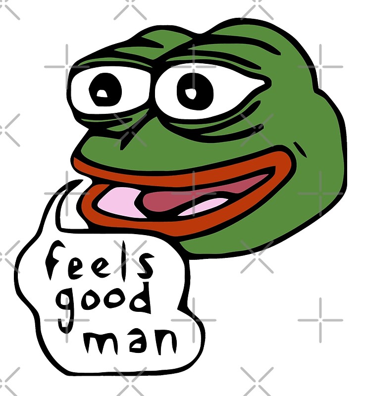 "Pepe Feels Good Man" by SCha | Redbubble