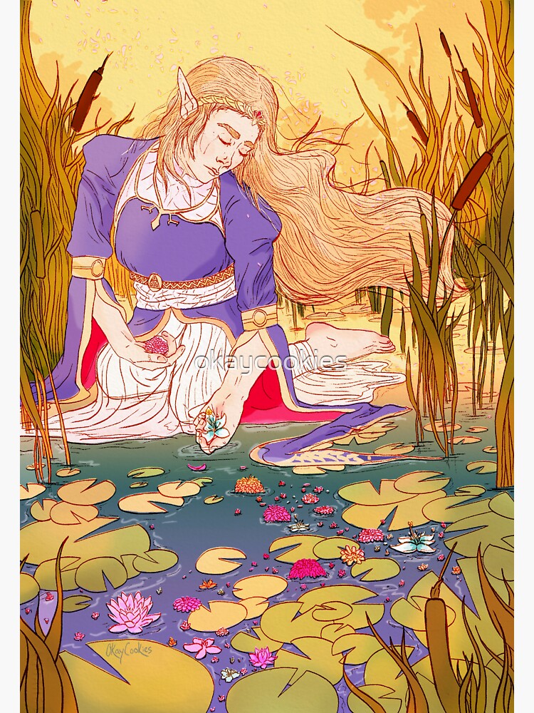 "Silent Princess" Sticker for Sale by okaycookies | Redbubble