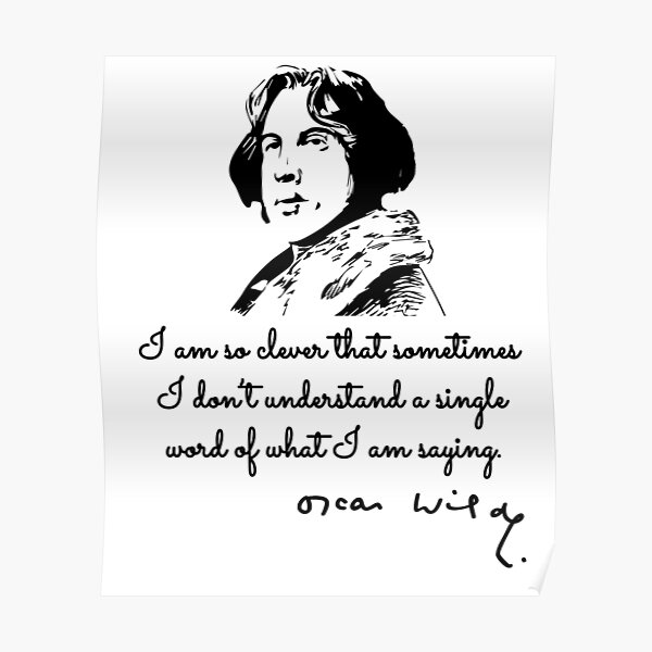 Oscar Wilde Posters | Redbubble