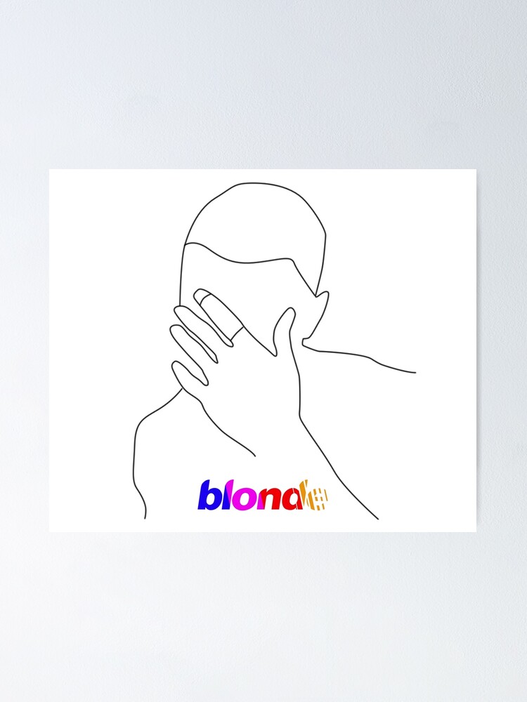 "frank ocean outline // blonde" Poster for Sale by LLCRG | Redbubble