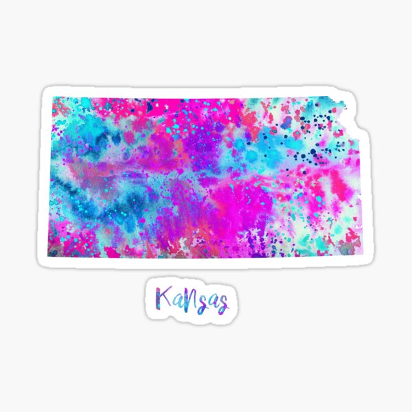 "Kansas" Sticker for Sale by Rosaliartbook | Redbubble