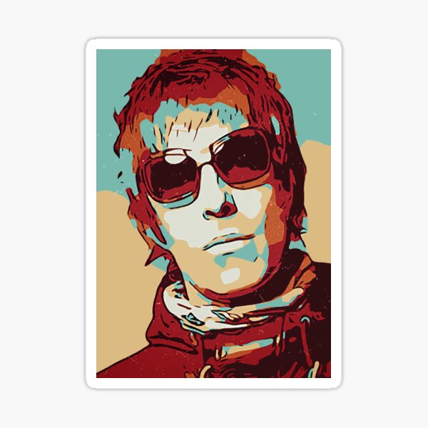 "Liam Gallagher" Sticker for Sale by markmcg777 | Redbubble