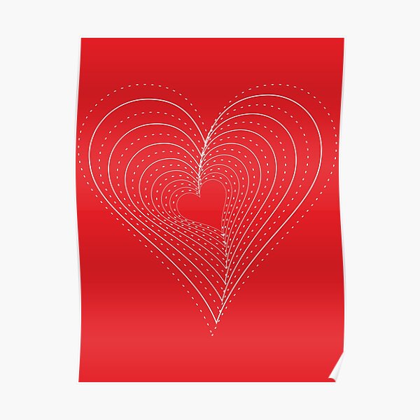 "Heart-beam design " Poster by ohazle | Redbubble